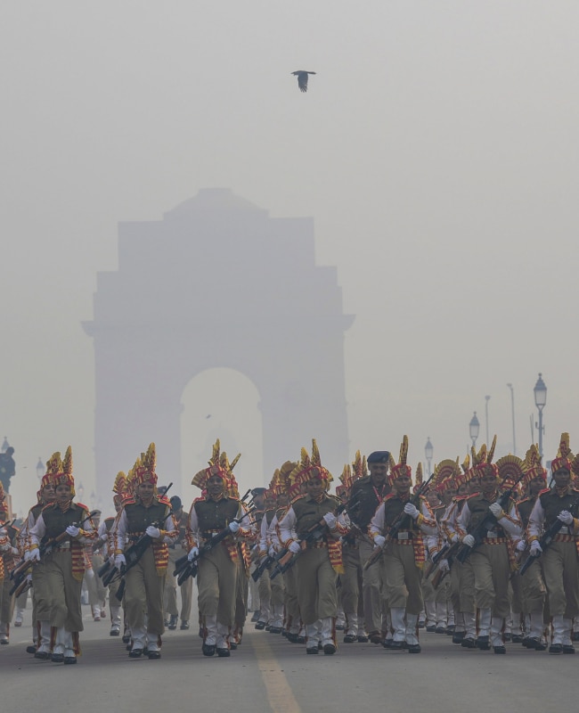 Republic Day Parade 2024- Rehearsal- In Pictures