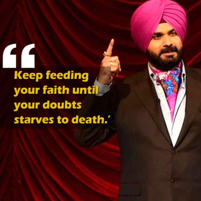 10 inspirational quotes by Navjot Singh Sidhu that will make your day!