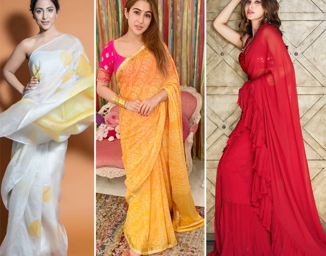 Your favourite saree looks for the saree challenge