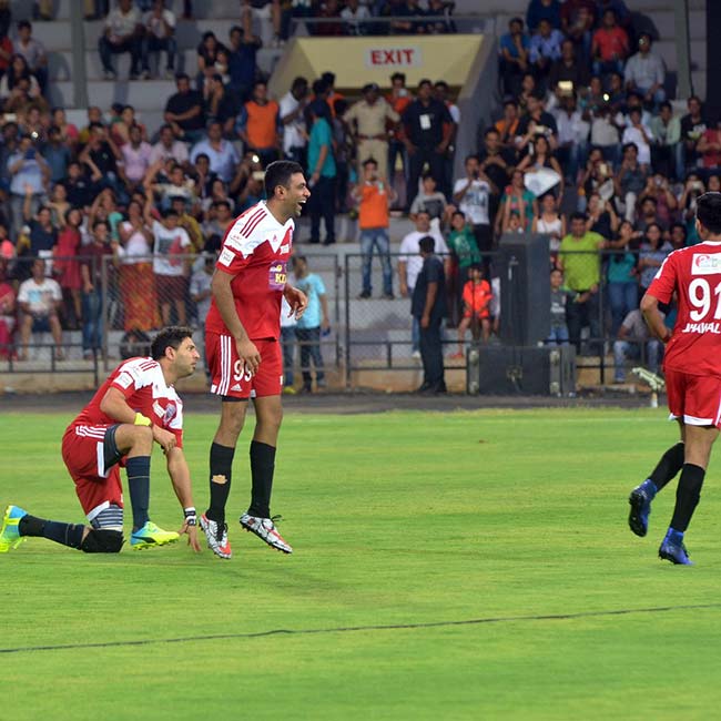 Amitabh Bachchan attends Celebrity Soccer match